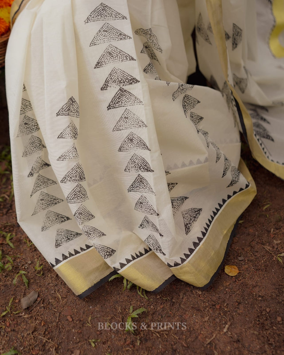 Cotton Saree – Blocks & Prints