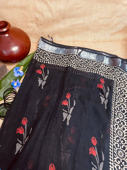 Linen Saree – Blocks & Prints